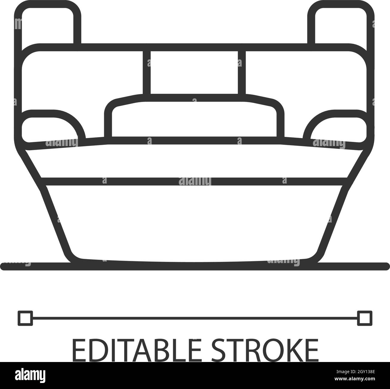 Rollover crash linear icon Stock Vector Image & Art - Alamy