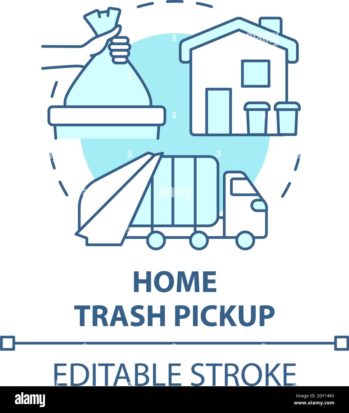 Trash pickup Cut Out Stock Images & Pictures - Alamy
