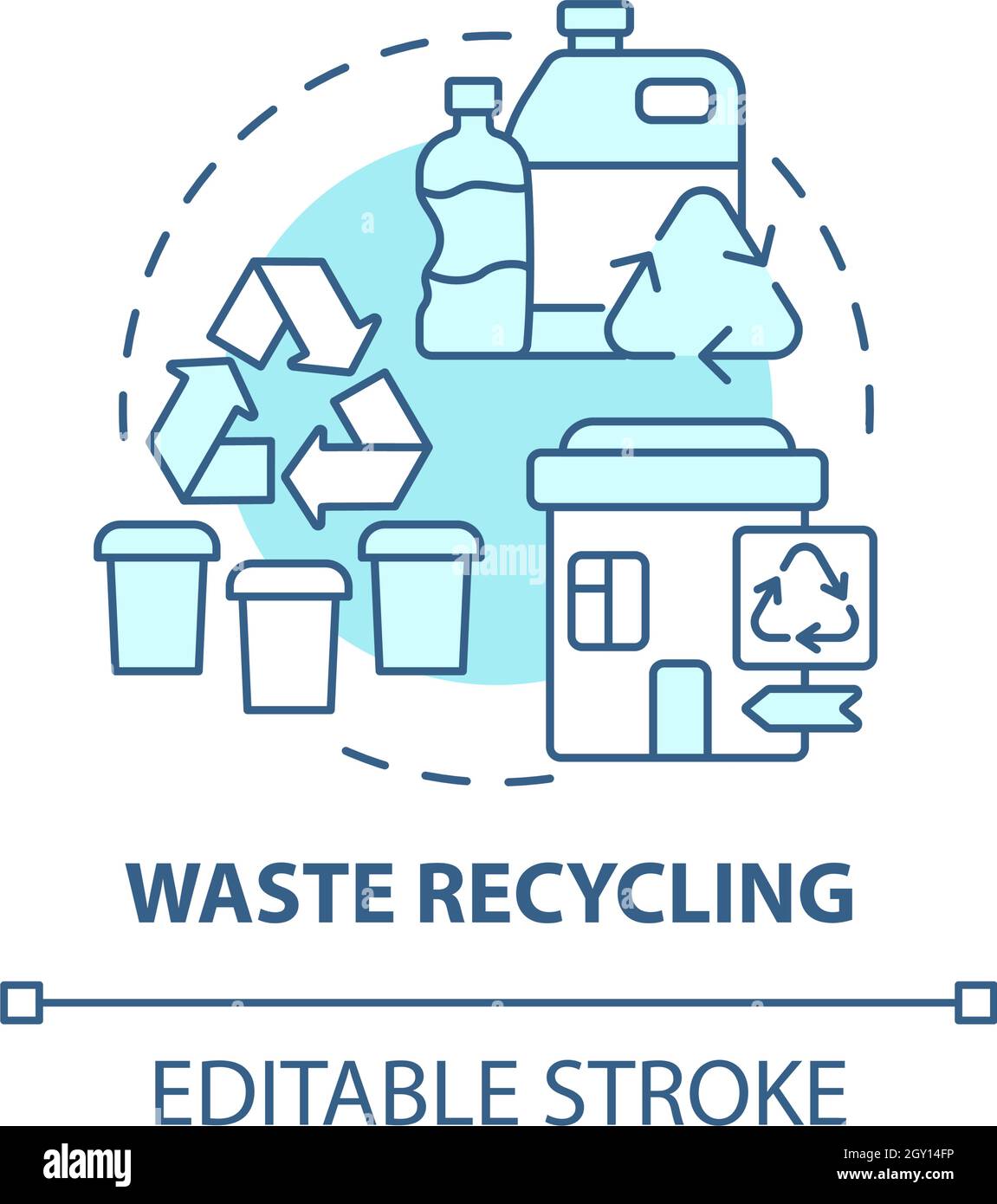 General waste and recycling Cut Out Stock Images & Pictures - Alamy