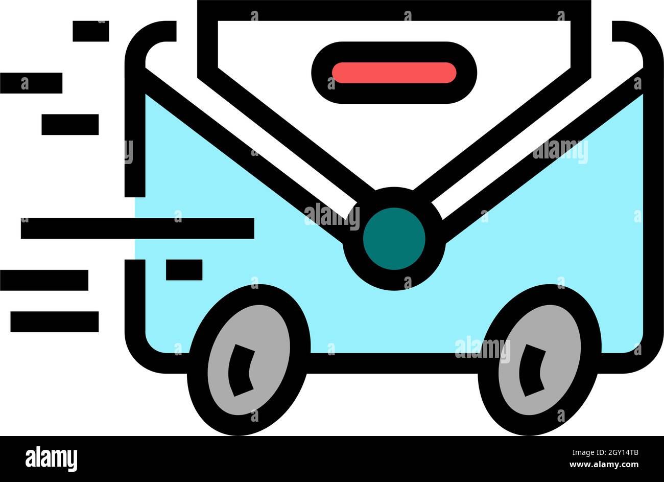 express mail color icon vector illustration Stock Vector Image & Art ...