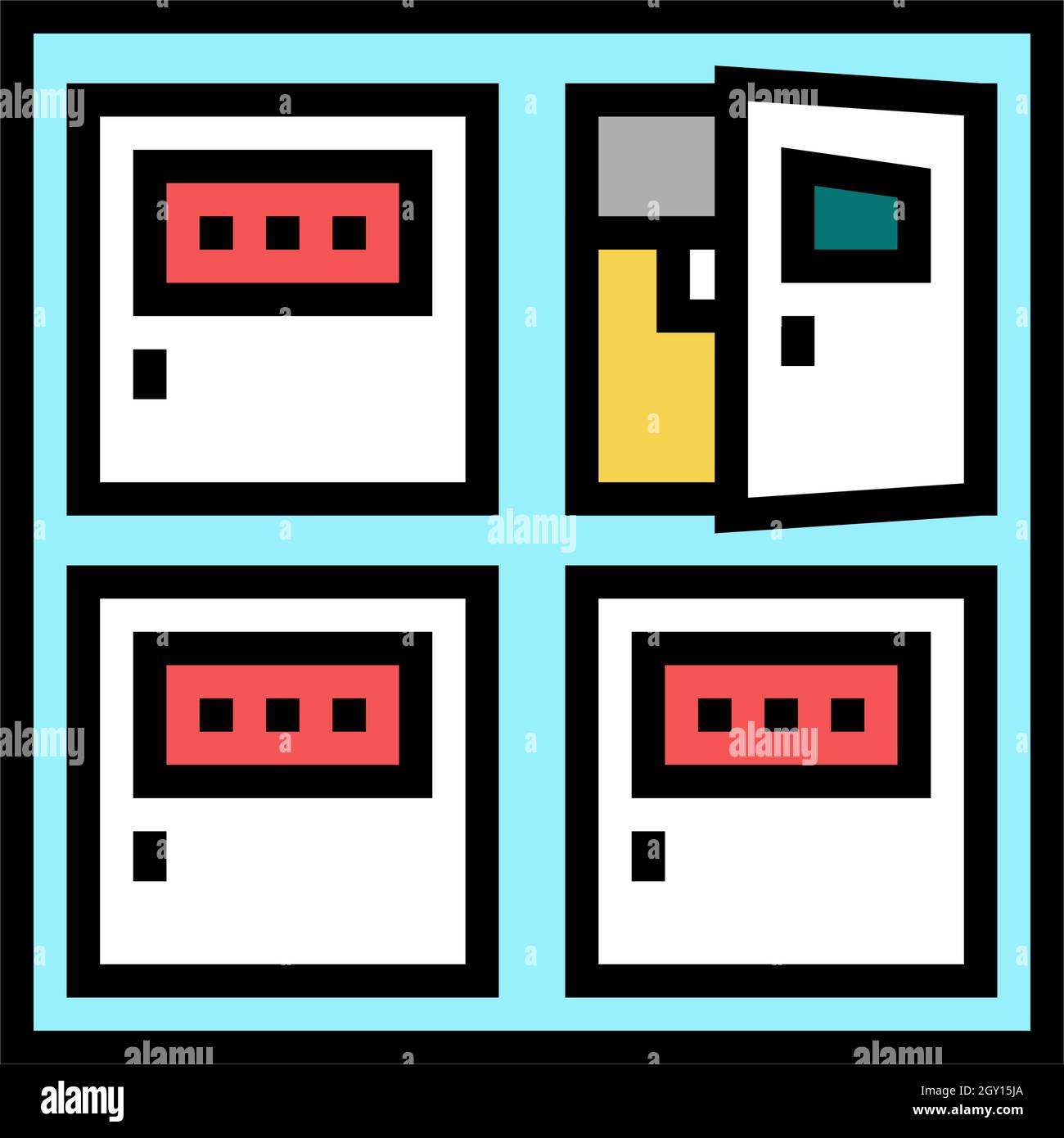 post office box color icon vector illustration Stock Vector Image & Art ...