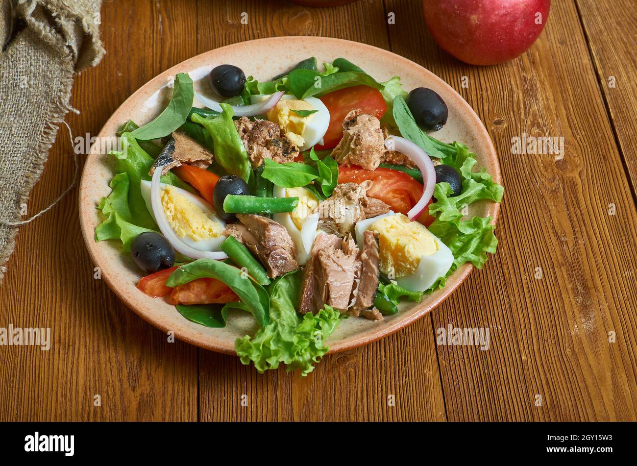 Tonosalata - Traditional tuna Salad From Greece Stock Photo - Alamy