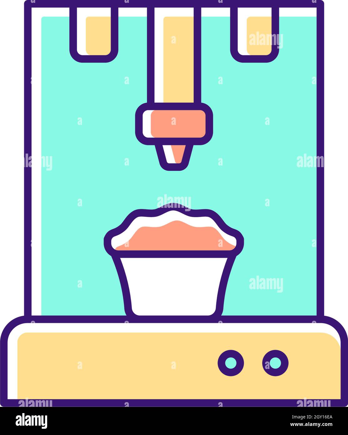 Color home printer icon Stock Vector Images - Alamy