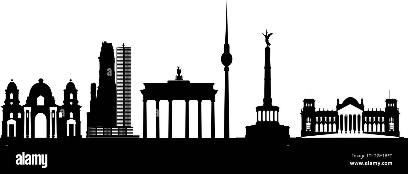 berlin city skyline Stock Vector Image & Art - Alamy