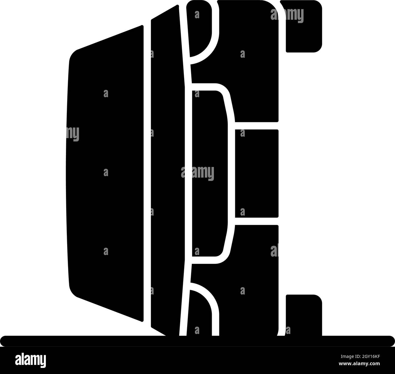 Vehicle rollover black glyph icon Stock Vector Image & Art - Alamy