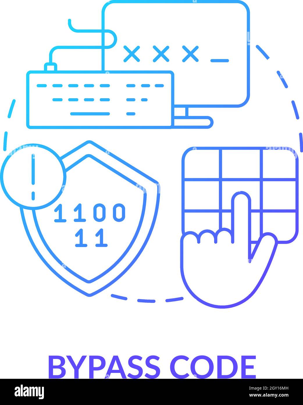 Bypass code blue gradient concept icon Stock Vector Image & Art - Alamy Bypass code blue gradient concept icon Stock Vector Image & Art - Alamy