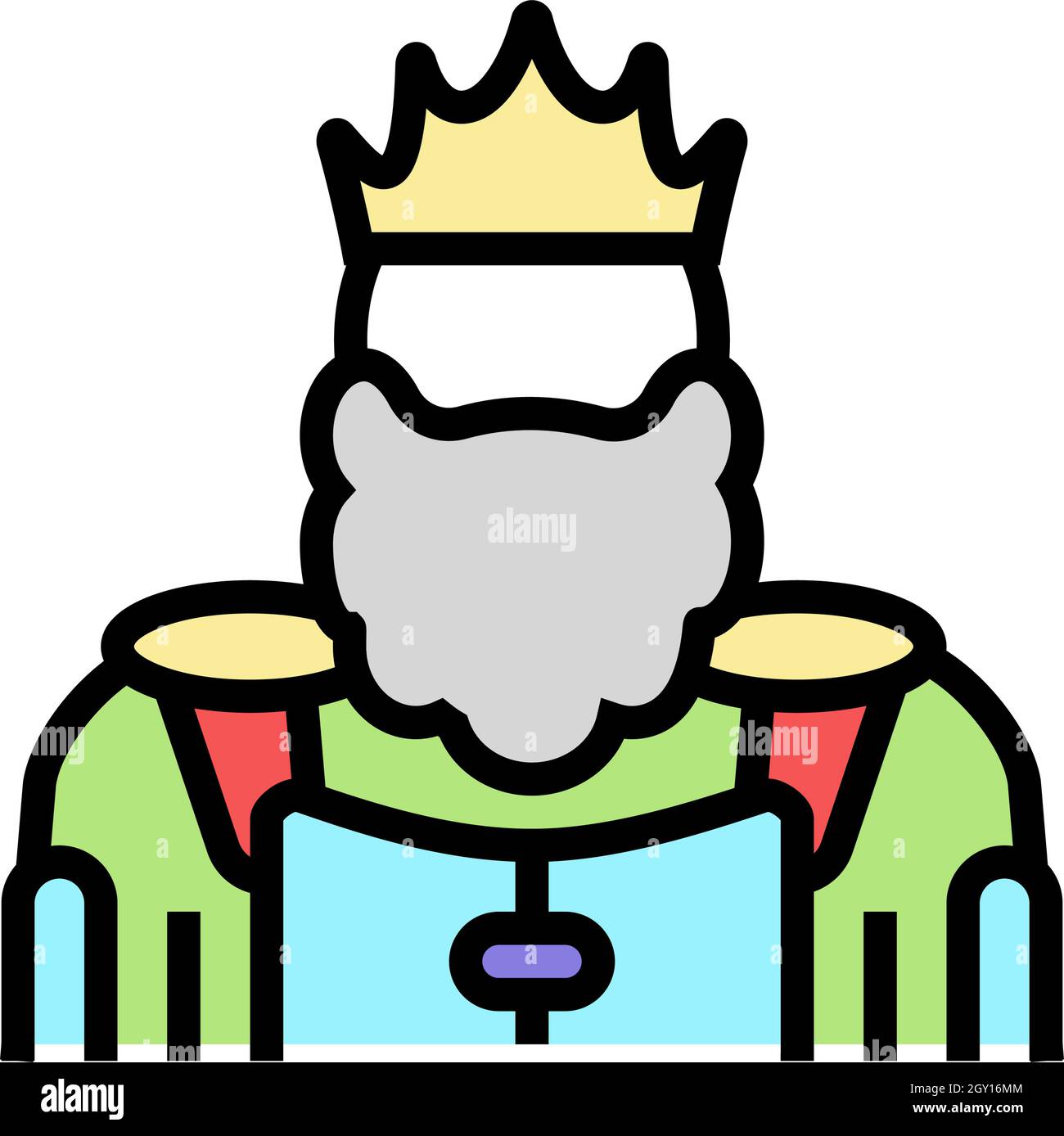 king kingdom color icon vector illustration Stock Vector Image & Art ...