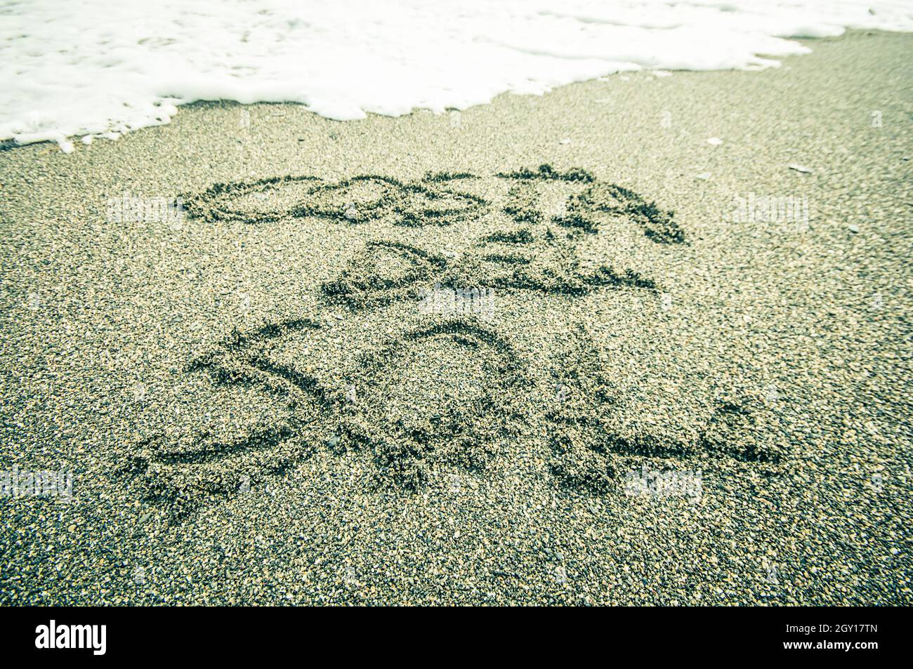Name in the sand hi-res stock photography and images - Alamy