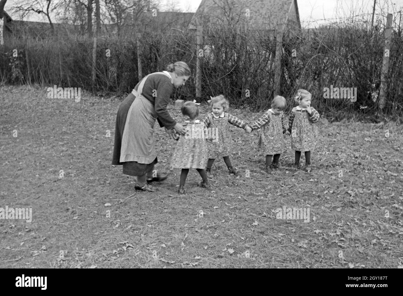 1930s children playground hi-res stock photography and images - Alamy