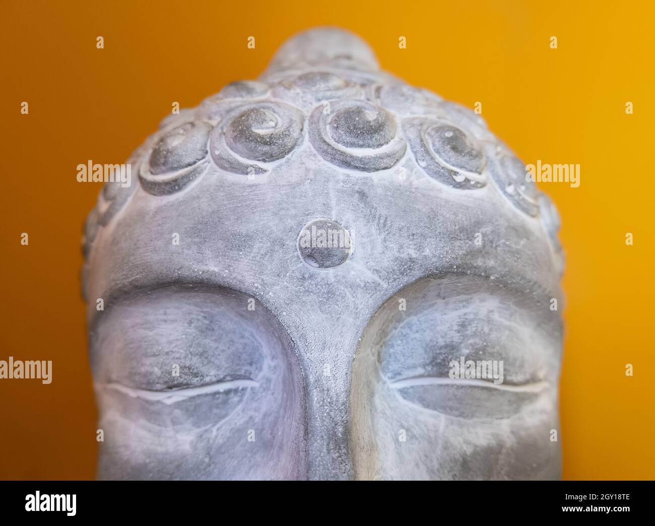 Buddhist figure detail, zen religion and relaxation Stock Photo - Alamy