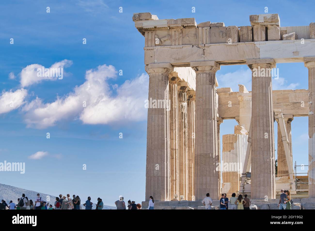 The Temple of the Parthenon. Acropolis of Athens. Absolute travel destination, Greece Stock ...
