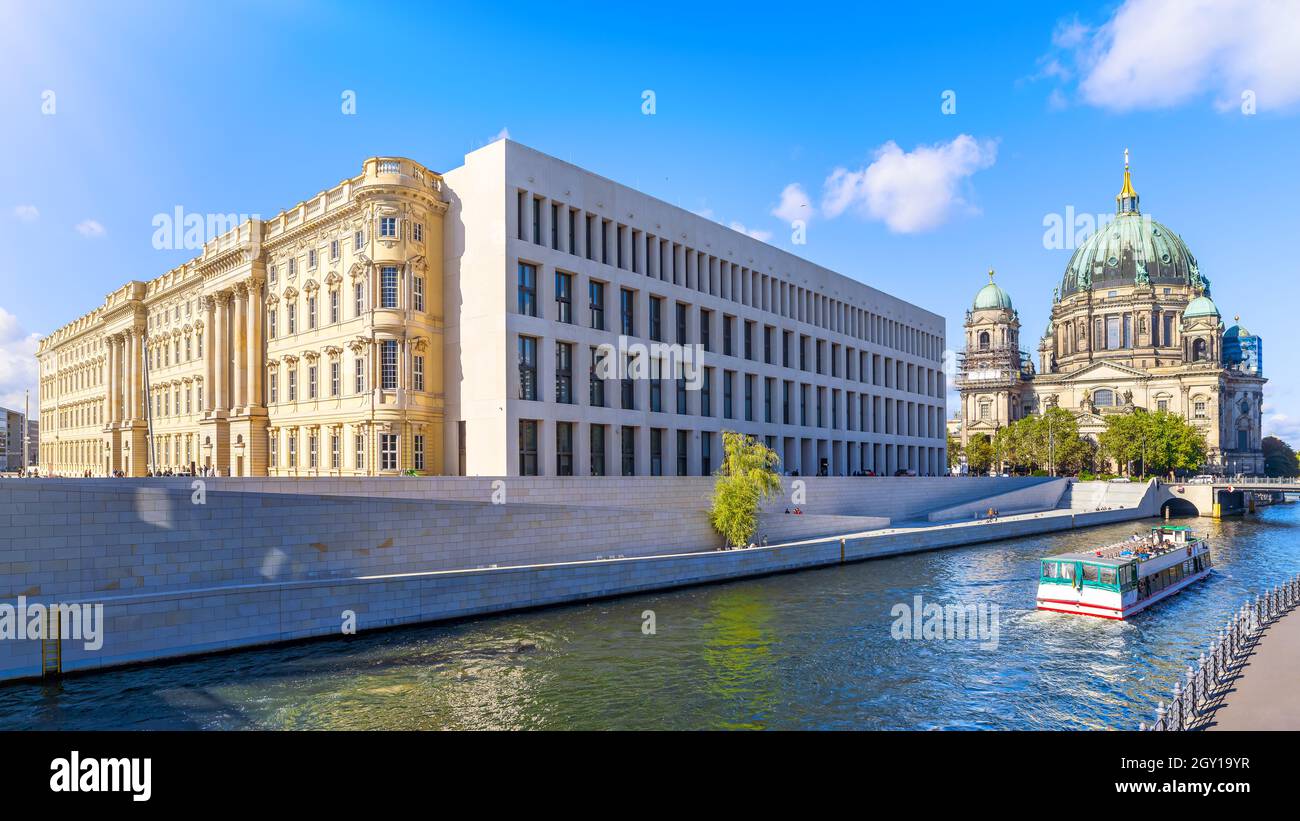 the reconstructed berlin castle and the berlin cathedral Stock Photo ...