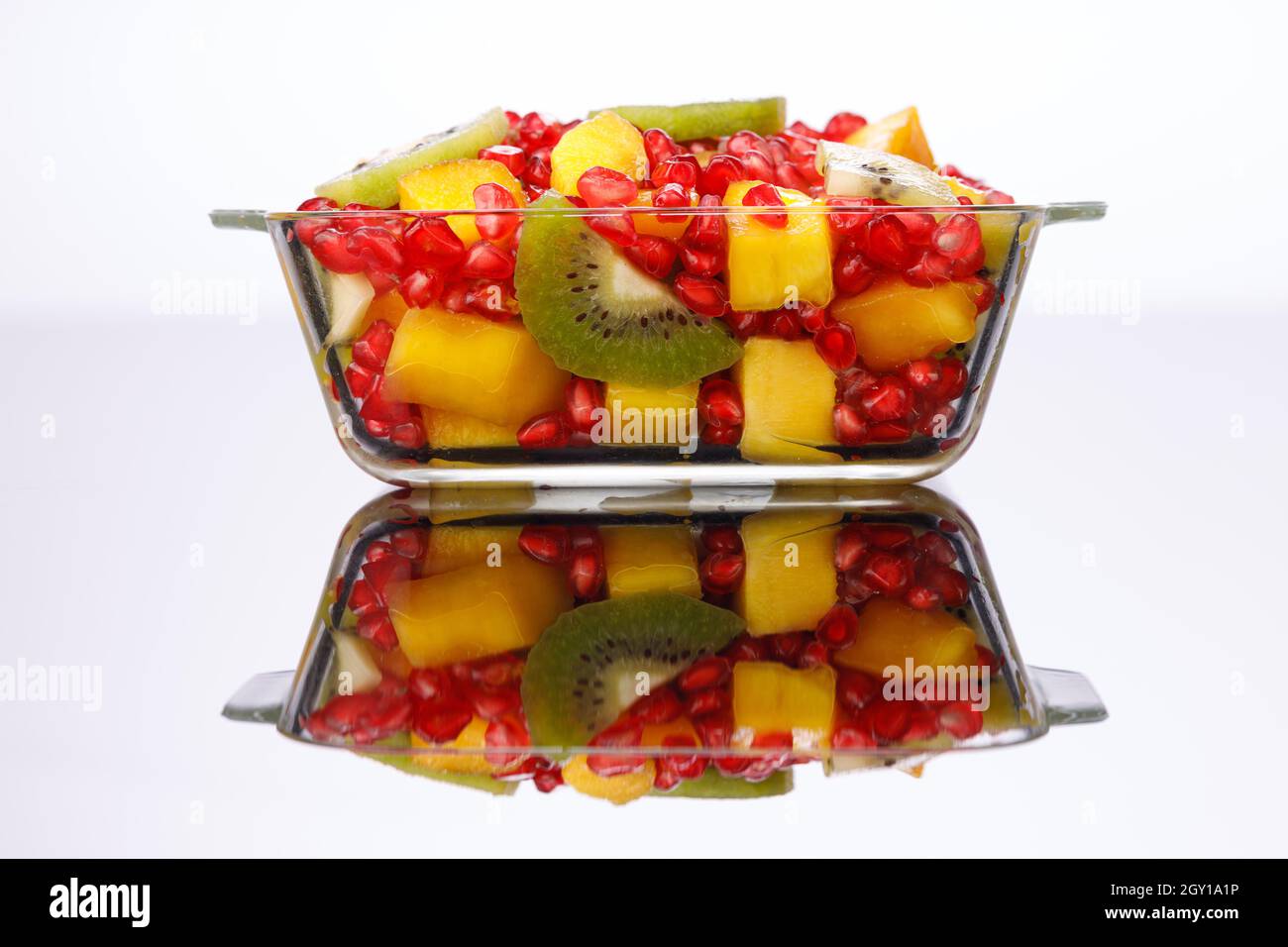Mixed fruit cut pieces Stock Photo - Alamy