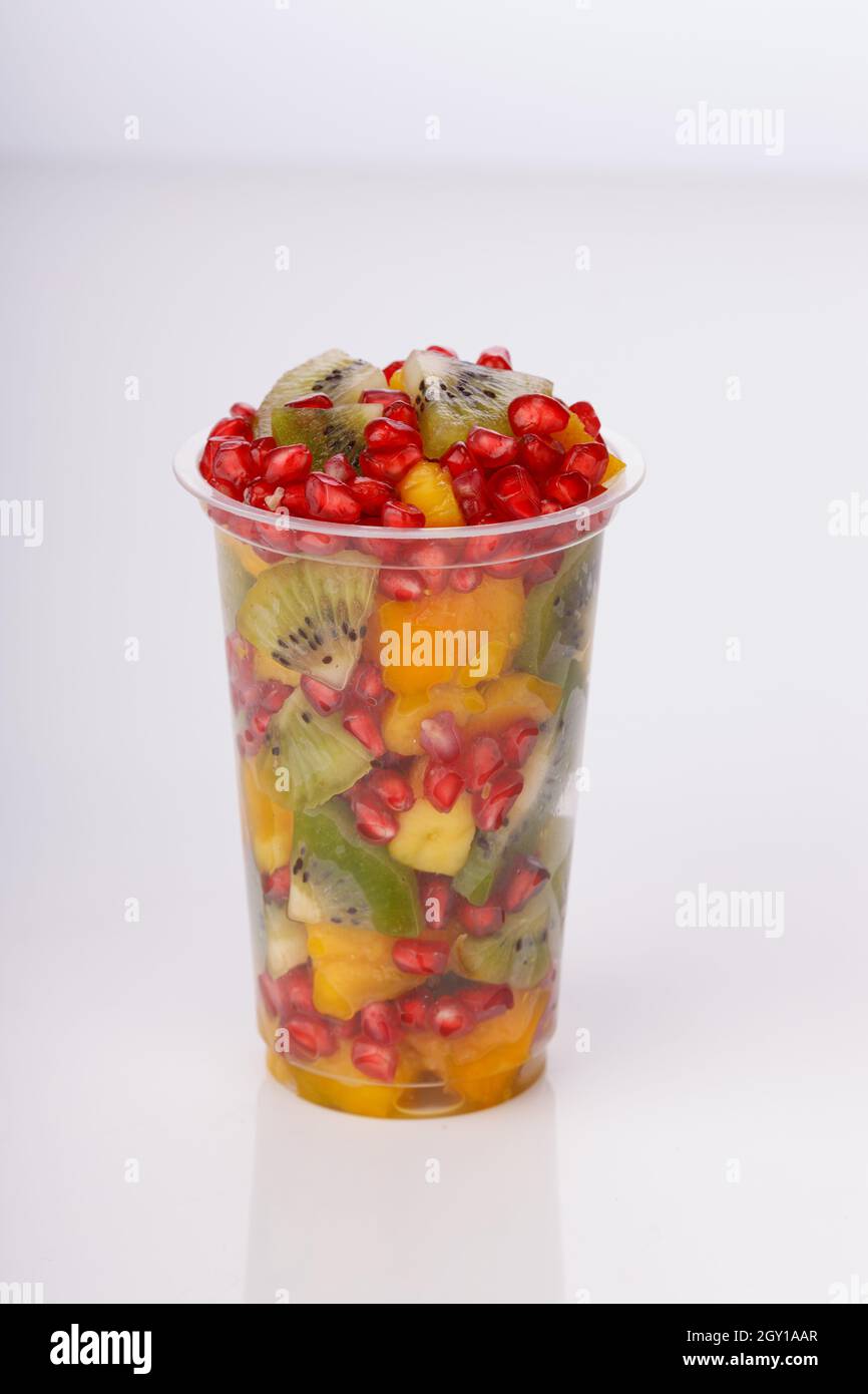 Mixed fruit cut pieces Stock Photo - Alamy