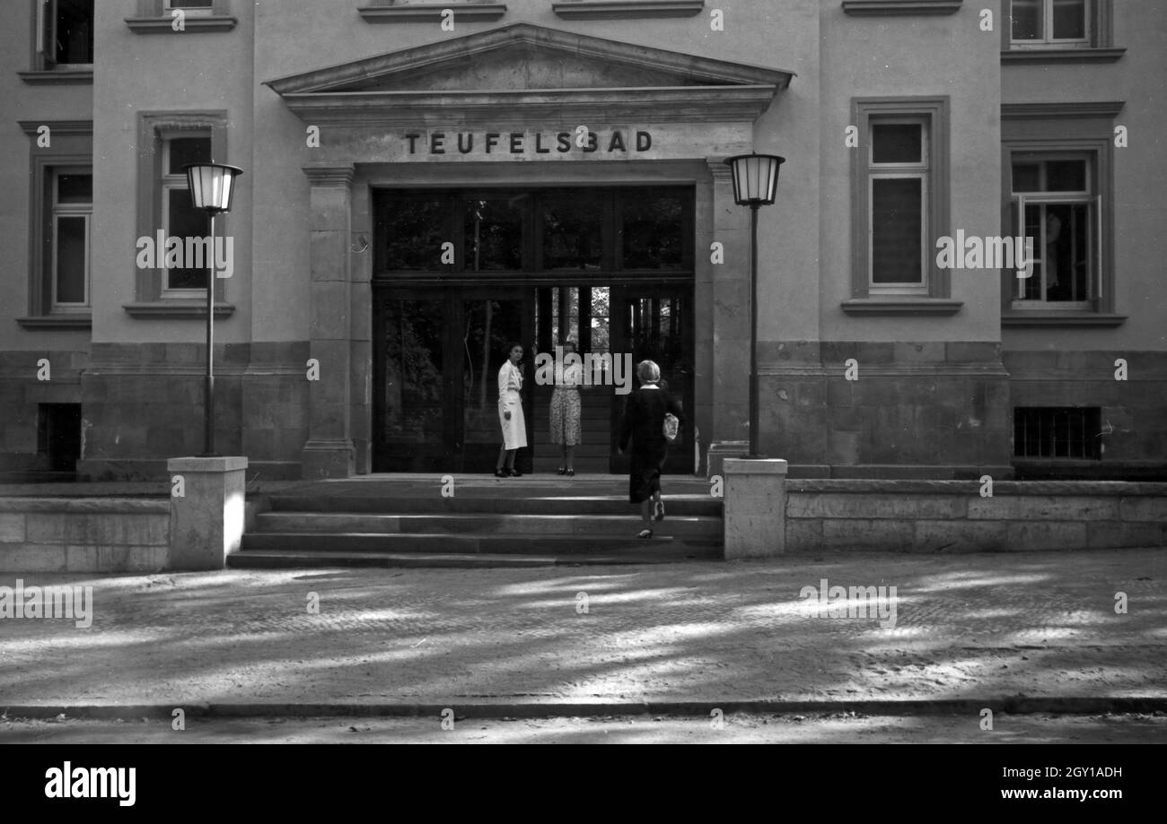 In der Kuranstalt "Jungborn" von Rudolf Just im Harz, Deutschland ...