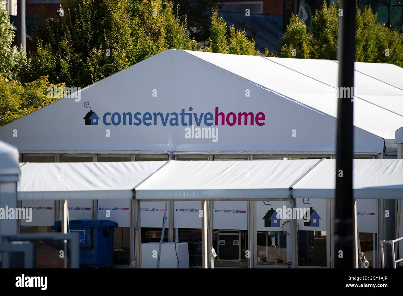 Manchester, England, UK. 6th Oct, 2021. PICTURED: Conservative party ...