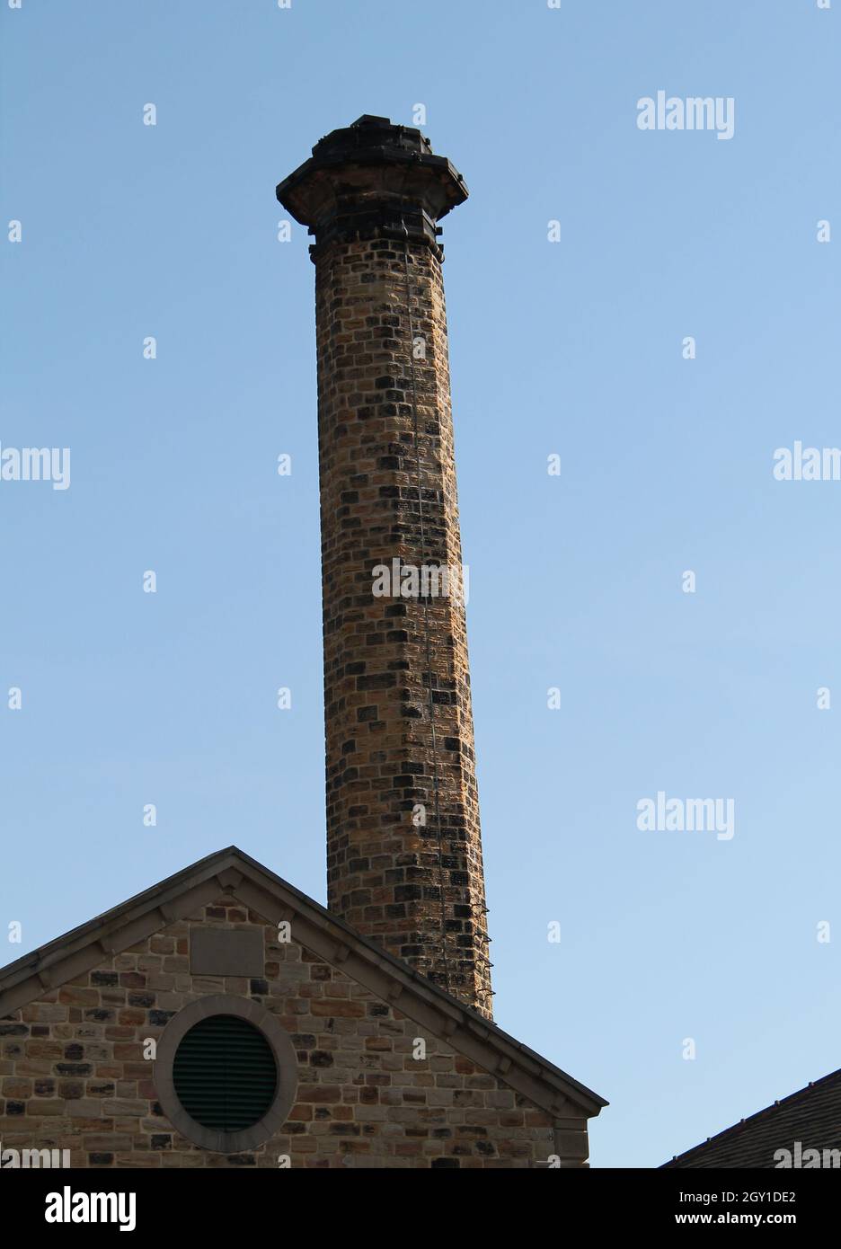 A Traditional Victorian Industrial Stone Built Chimney Stock Photo - Alamy