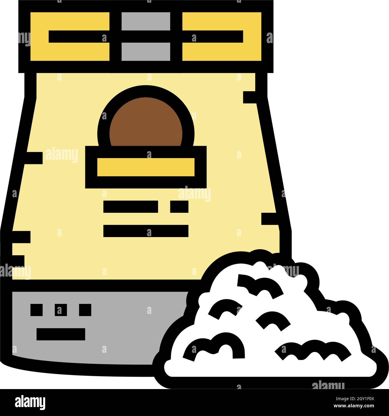 durum flour bag color icon vector illustration Stock Vector Image & Art ...