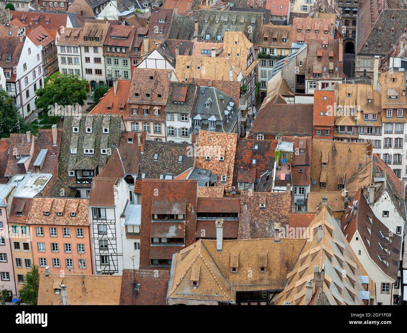 Top view of Strasbourg city Stock Photo - Alamy