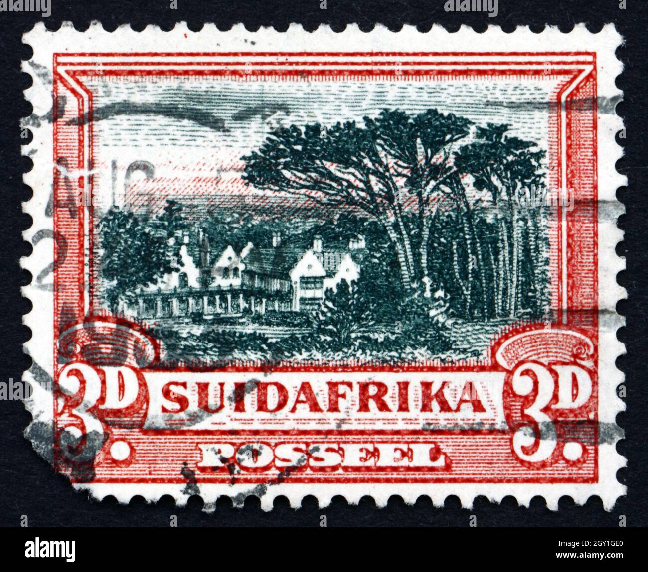 SOUTH AFRICA - CIRCA 1927: a stamp printed in South Africa shows Groote ...