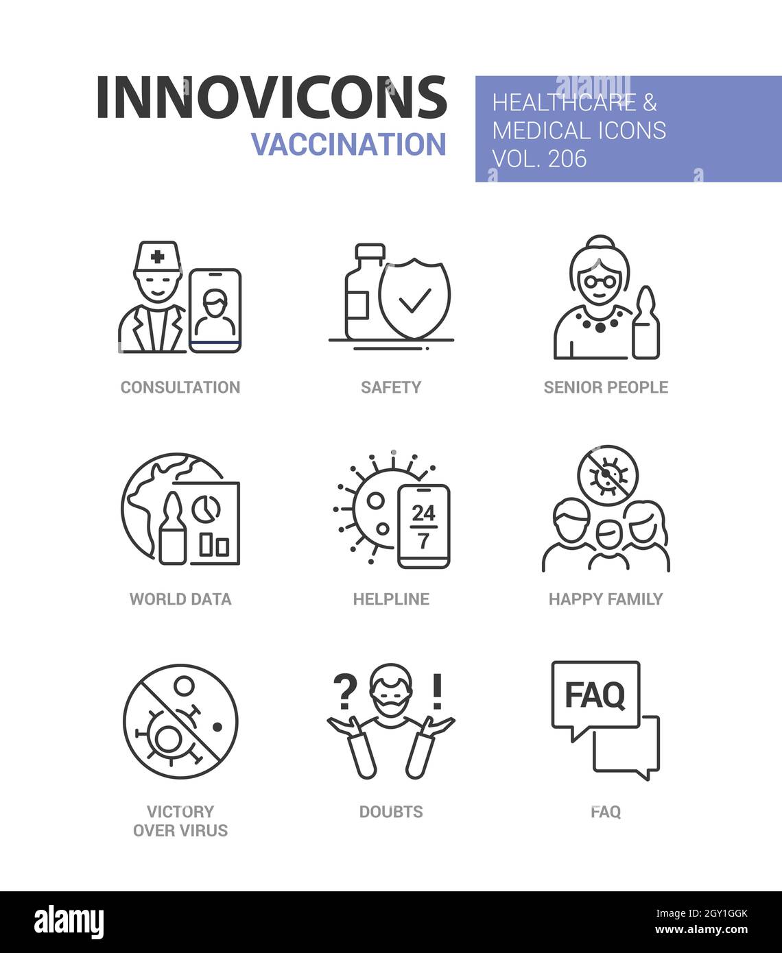 Happy black senior doctor Stock Vector Images - Alamy