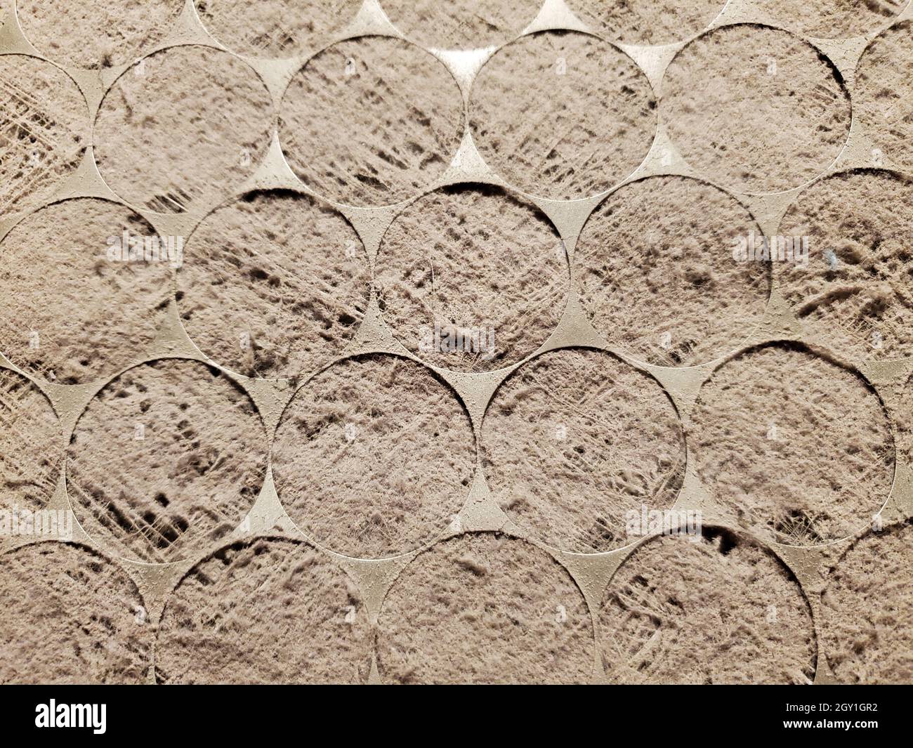United States. 17th Aug, 2021. Close-up of caked-on dust clogging the ...