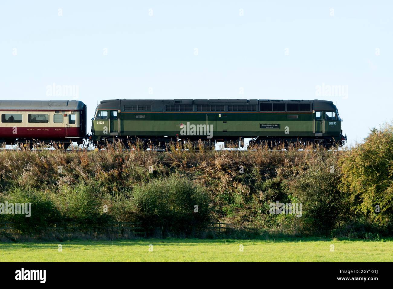 Preserved class 47 diesel locomotive No D1935 "Roger Hosking MA 1925 ...