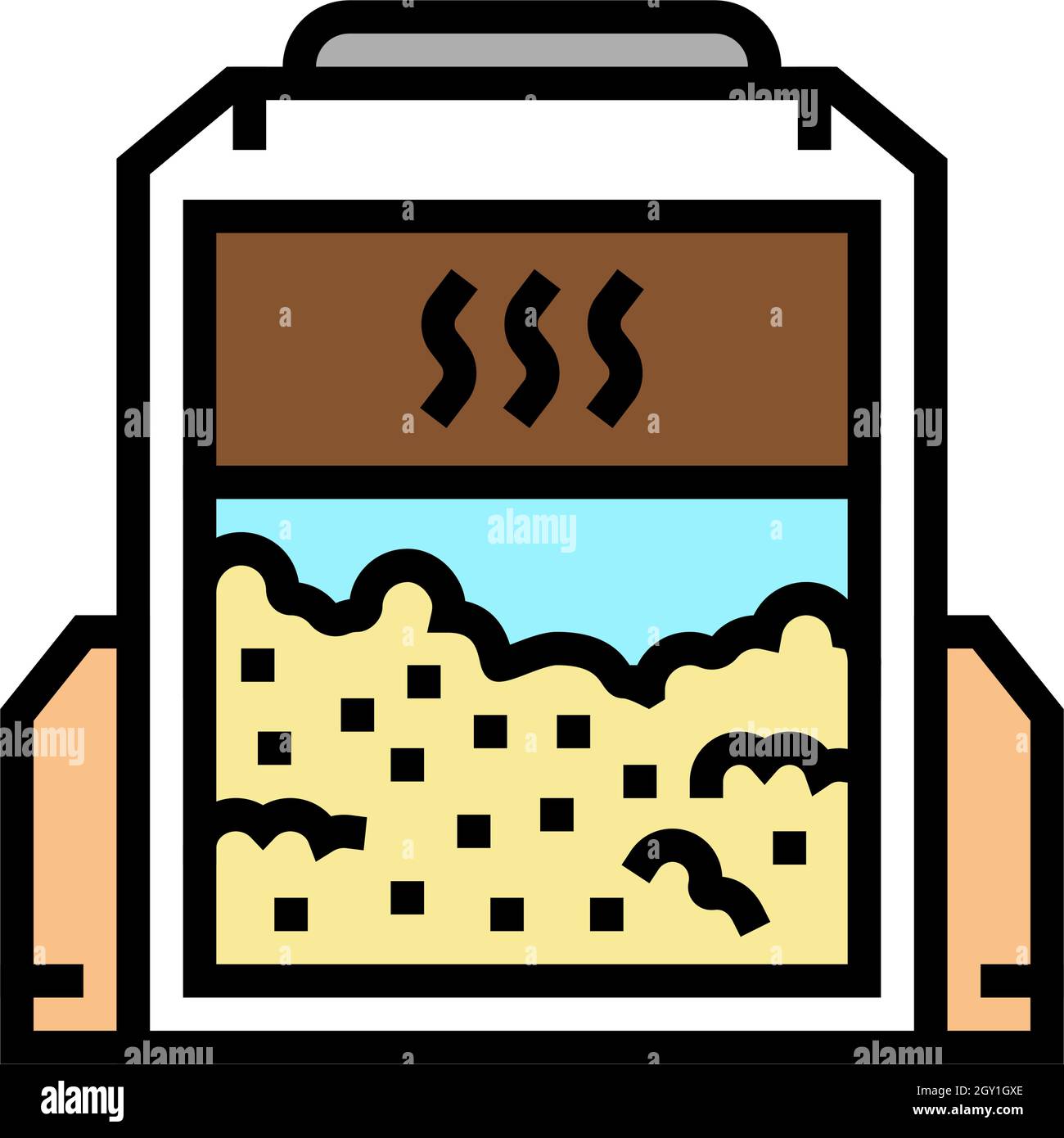 conditioning wheat industrial equipment color icon vector illustration ...