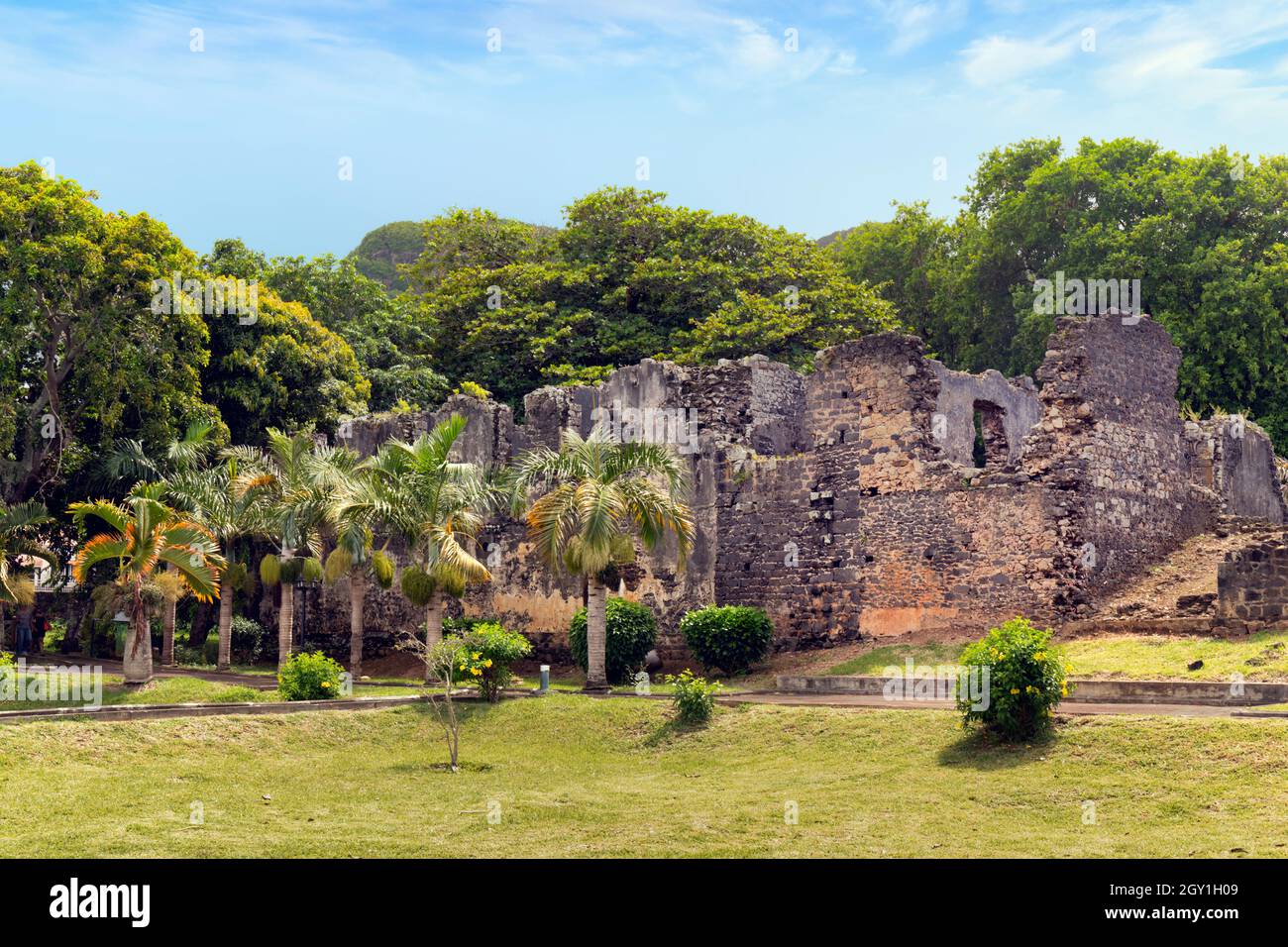 The historic site of Old Grand Port, Mauritius, Mascarene Islands. In ...