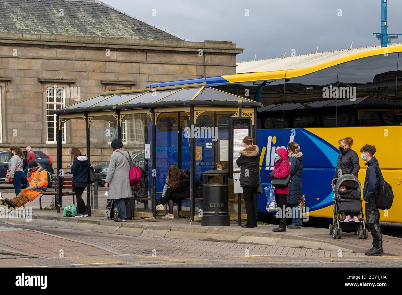 5 October 2021. Inverness City,Highlands,Scotland,UK. This is a Street ...