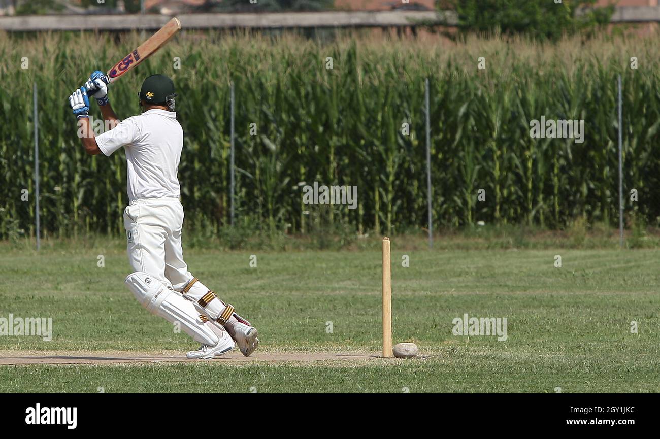 Cricket, game, sport, athletes, team Stock Photo - Alamy