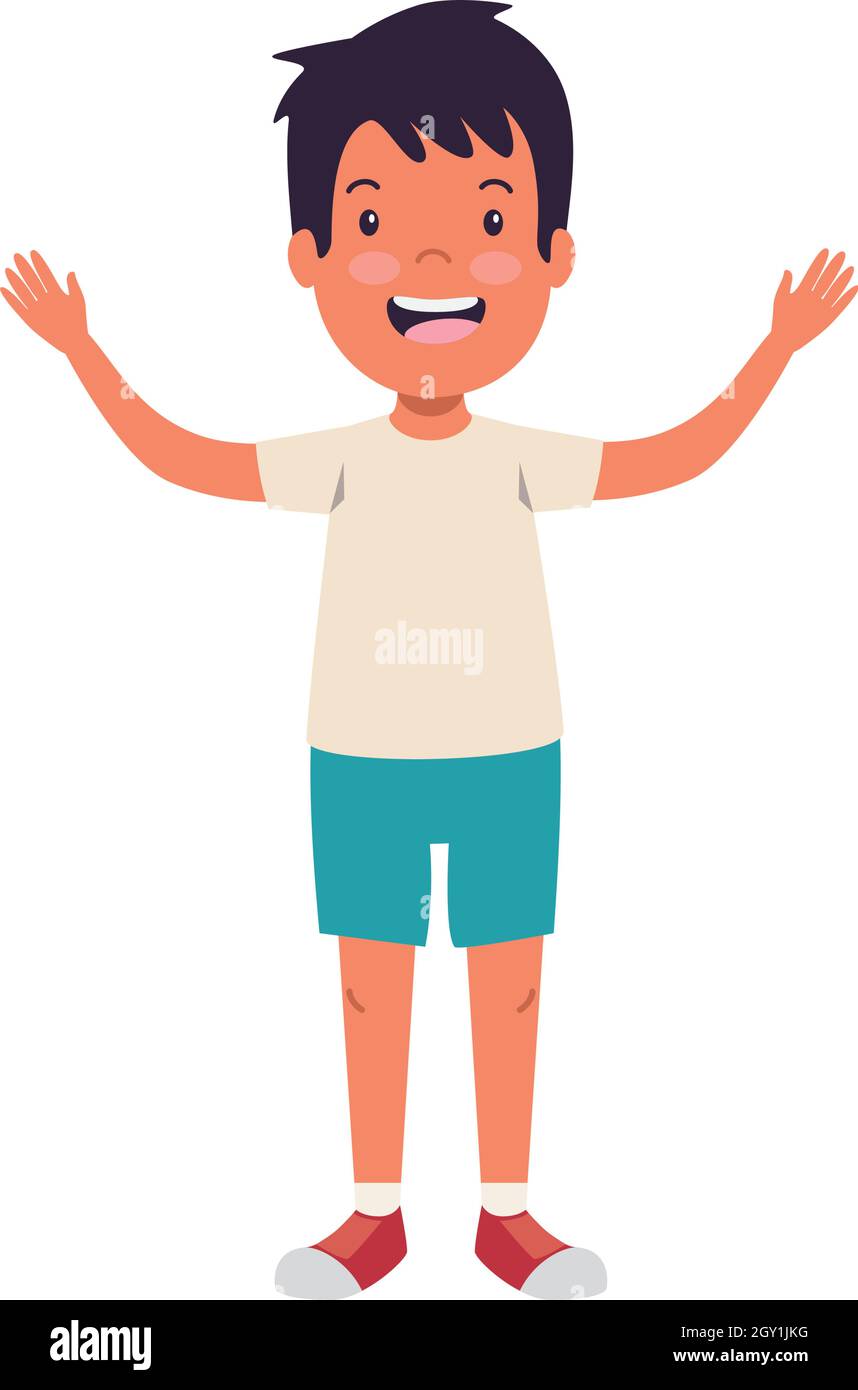 cute boy celebrating Stock Vector Image & Art - Alamy