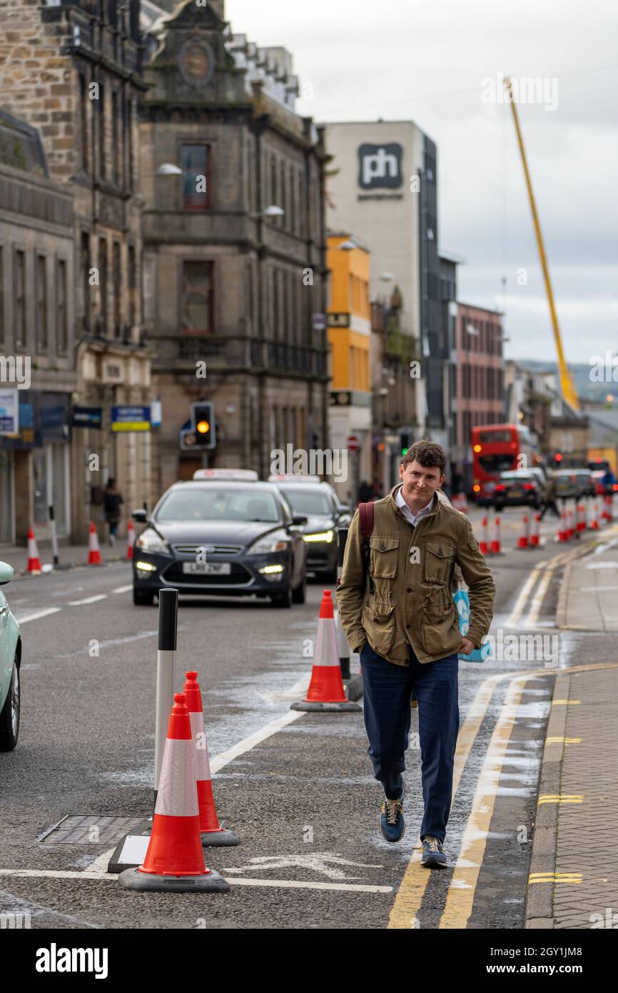 5 October 2021. Inverness City,Highlands,Scotland,UK. This is a Street ...