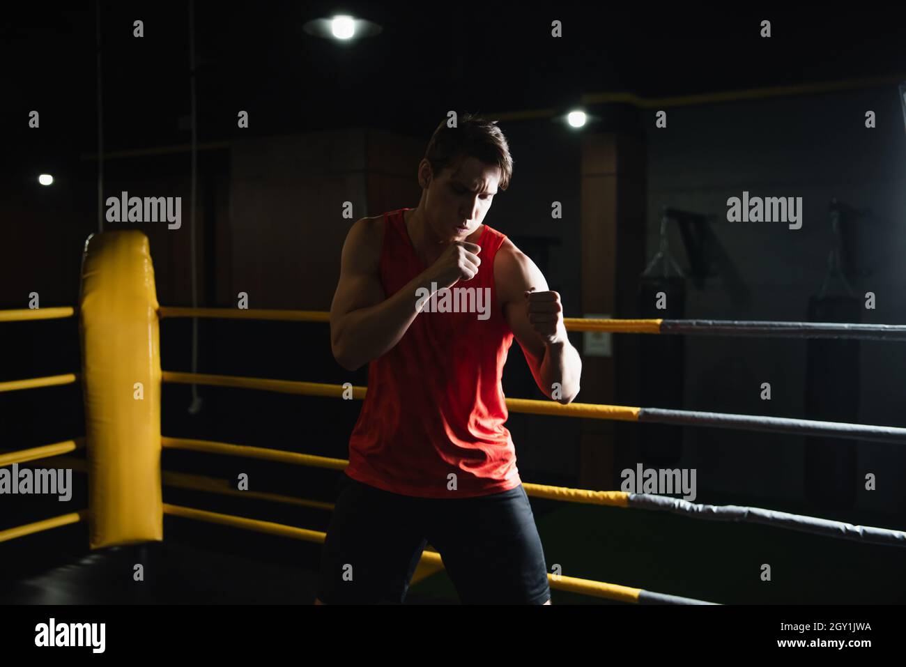 Center ring boxing hi-res stock photography and images - Alamy