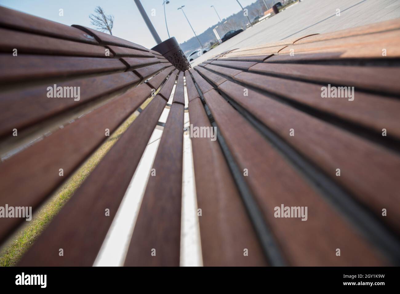 Wood exterior material. Wood material details. Blank Old bench in a ...
