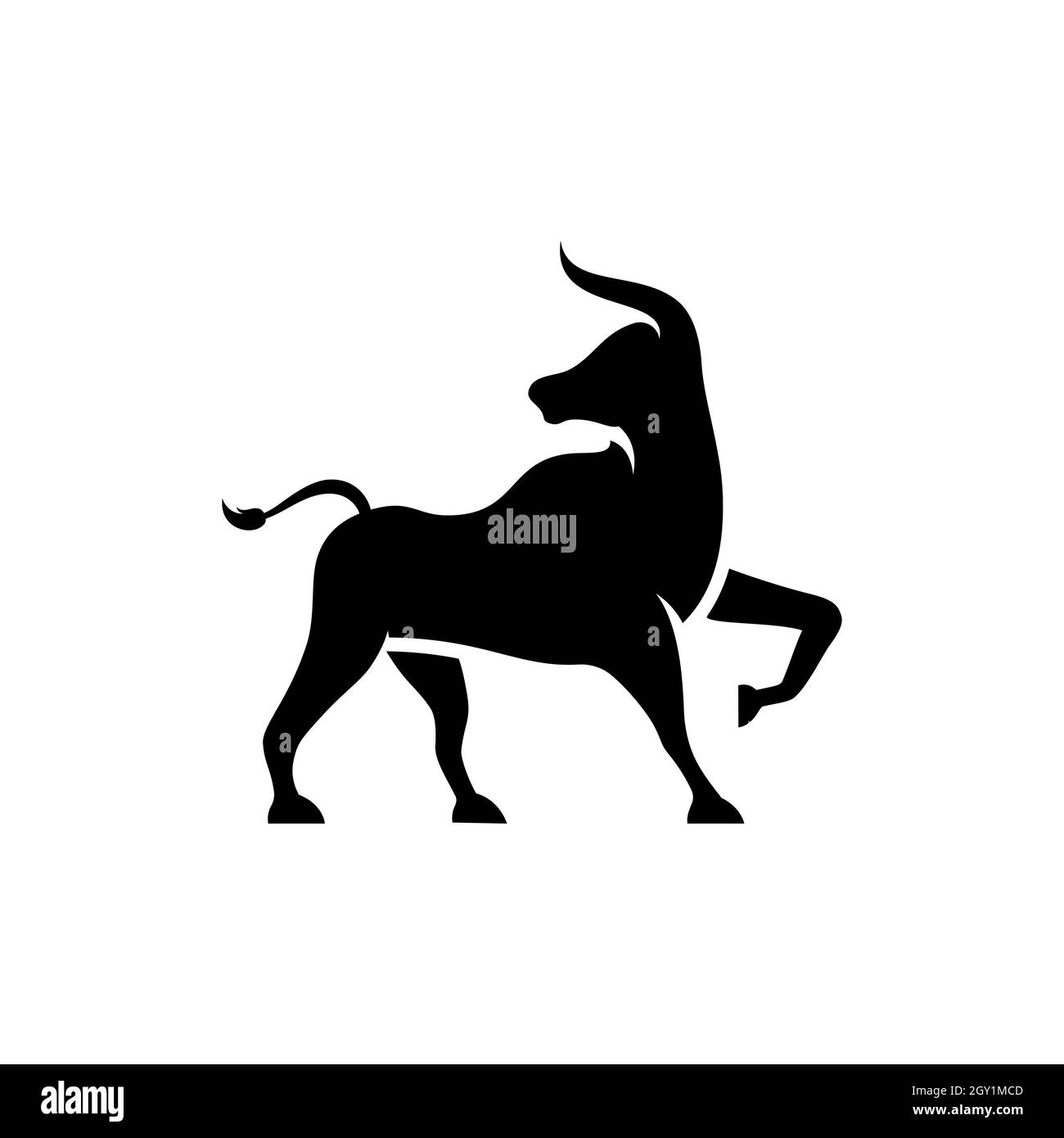 Bull vector Black and White Stock Photos & Images - Alamy