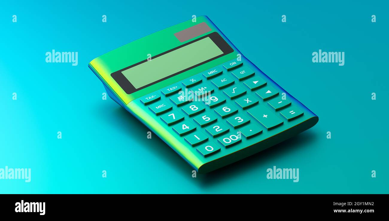 Calculator concept abstract blue hi-res stock photography and images ...