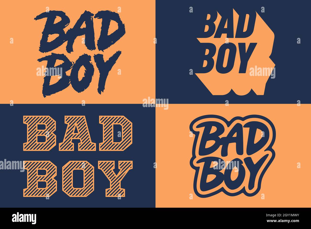 Bad Boy lettering design Stock Vector Image & Art - Alamy