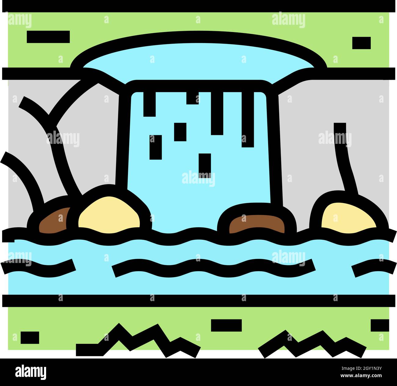 water features color icon vector illustration Stock Vector Image & Art ...