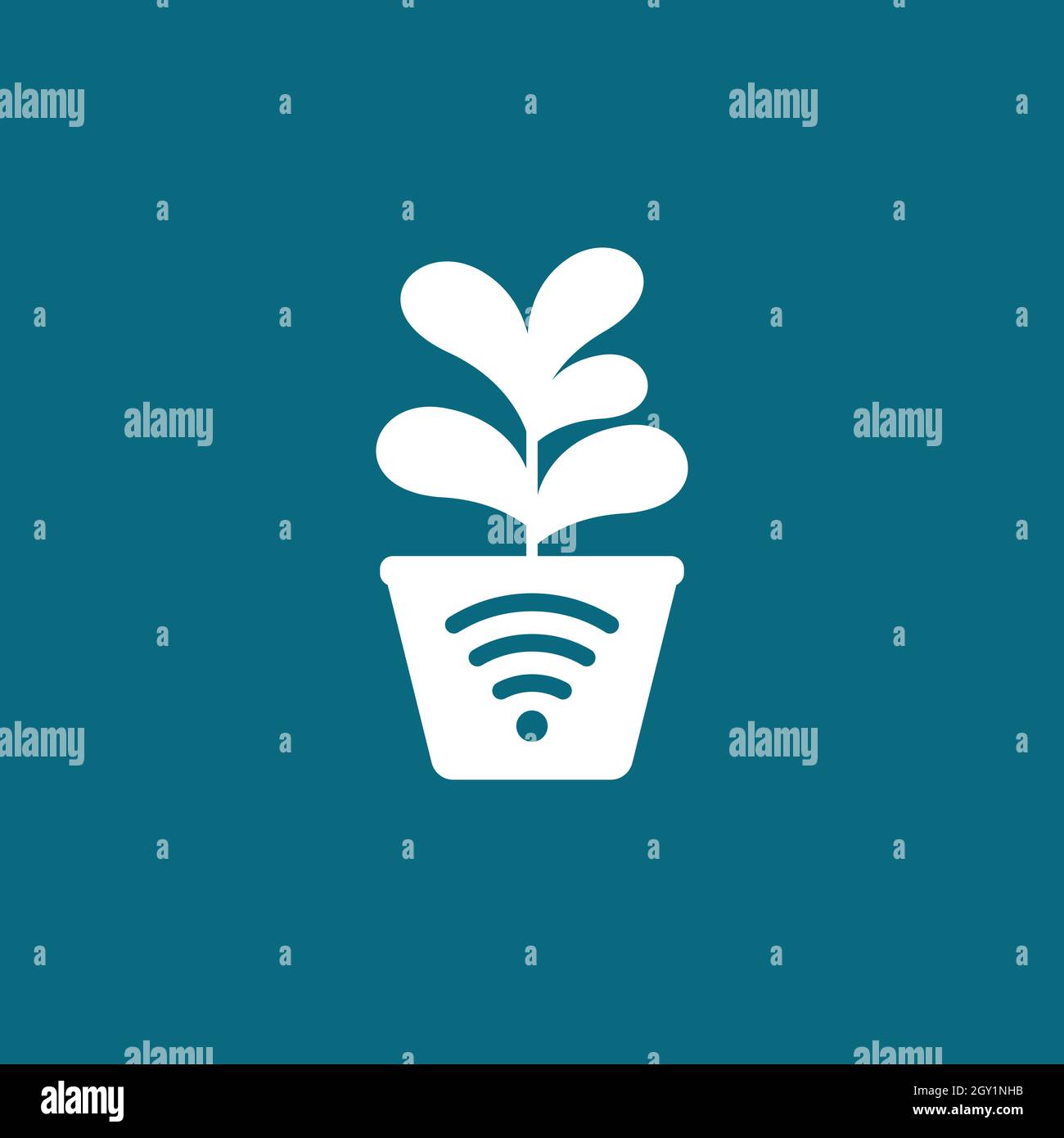 Smart plant pot, vector icon Stock Vector Image & Art - Alamy