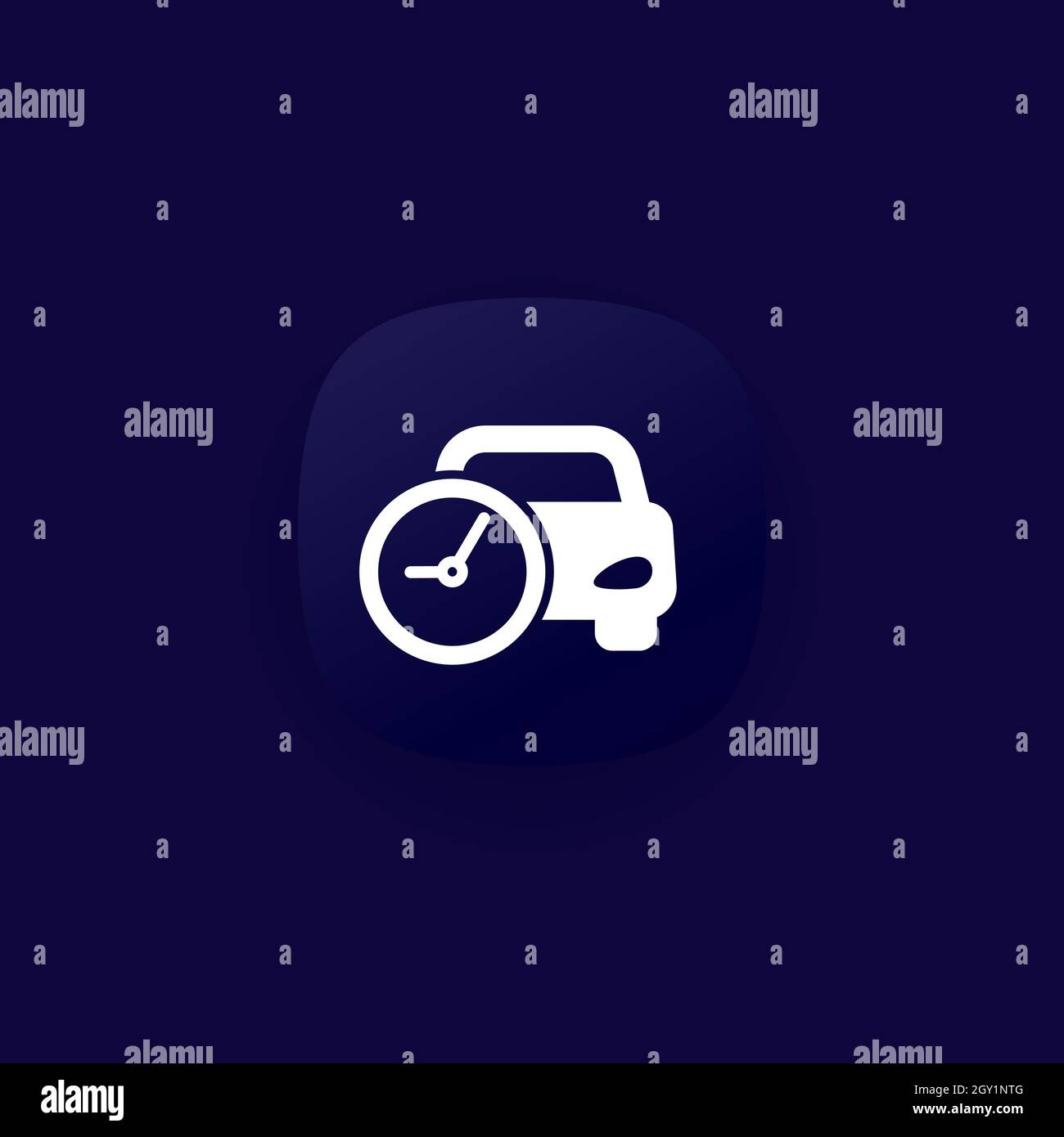 ride time icon, car and clock vector Stock Vector Image & Art - Alamy