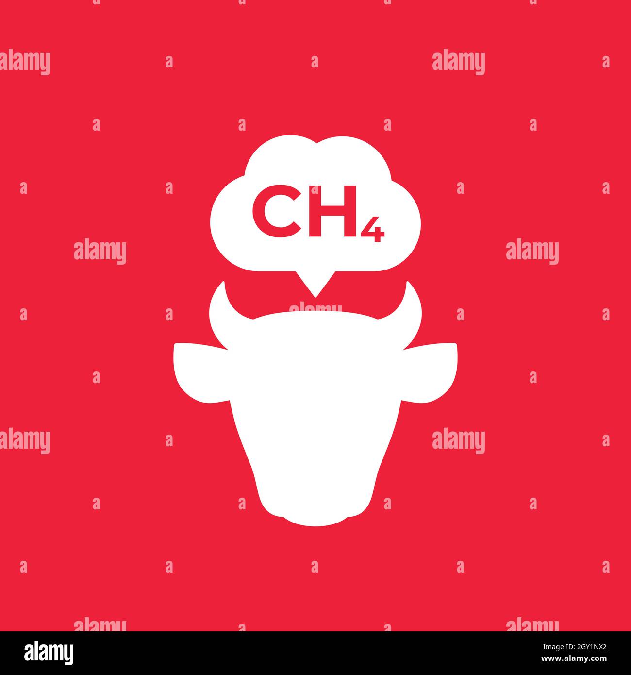 Methane emissions cow Stock Vector Images - Alamy