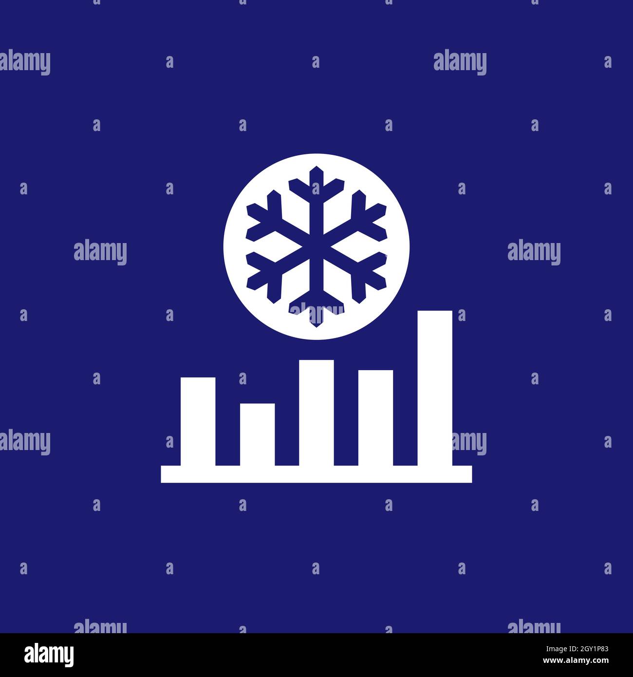 freeze level control icon with graph, vector Stock Vector Image & Art ...