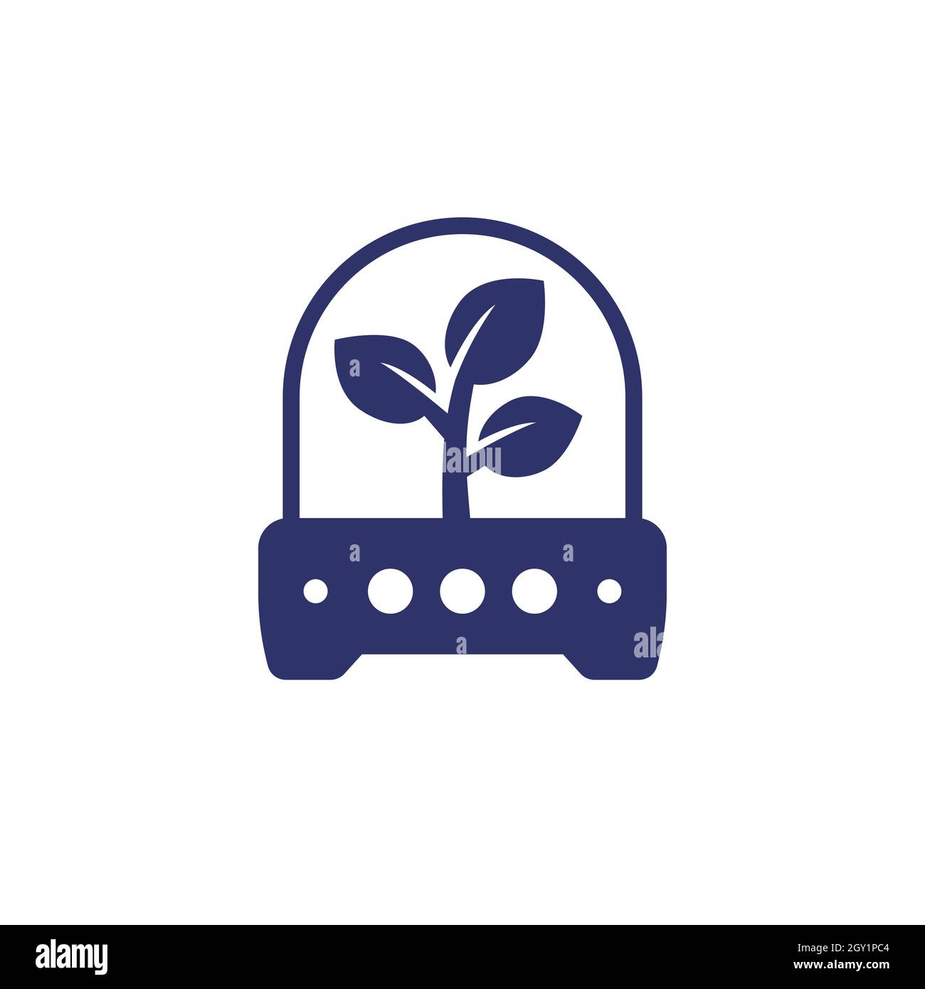 incubator with growing plant icon Stock Vector Image & Art - Alamy