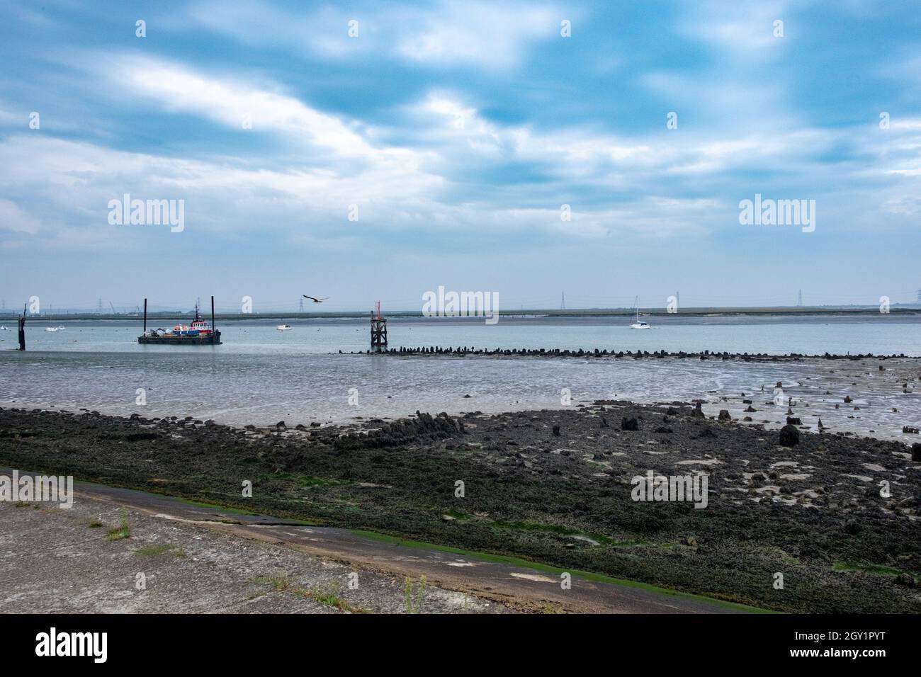 around the area of queenborough harbour in sheerness kent Stock Photo ...
