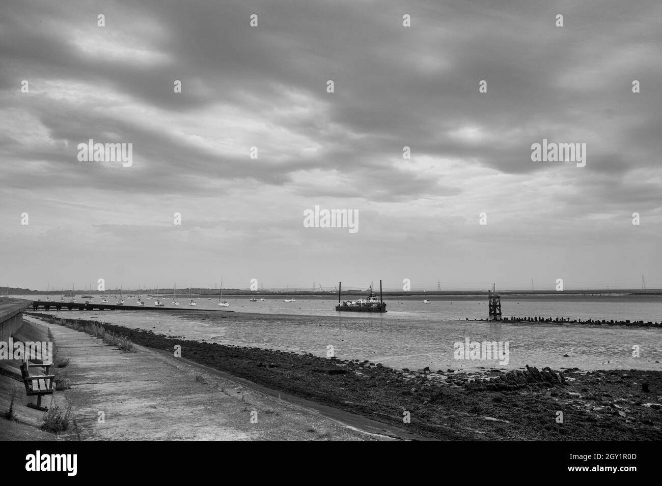 around the area of queenborough harbour in sheerness kent Stock Photo ...