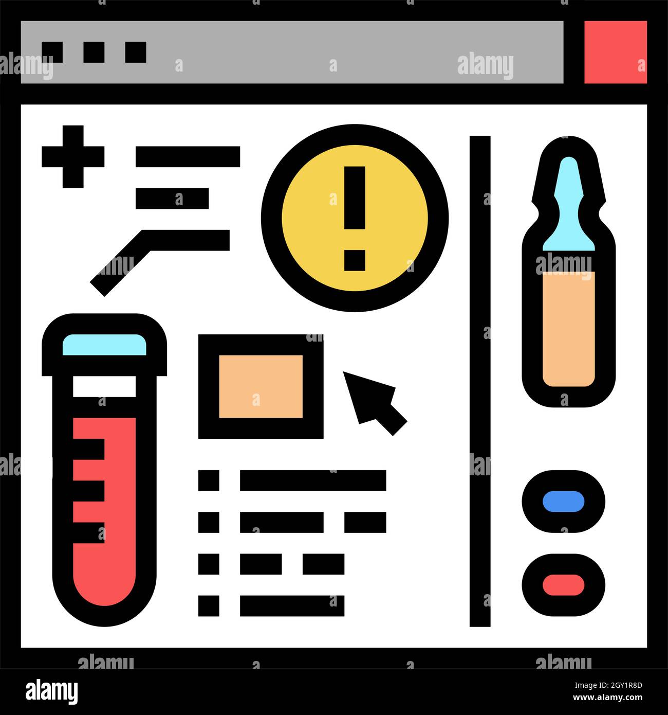 online diagnosis color icon vector illustration Stock Vector Image ...