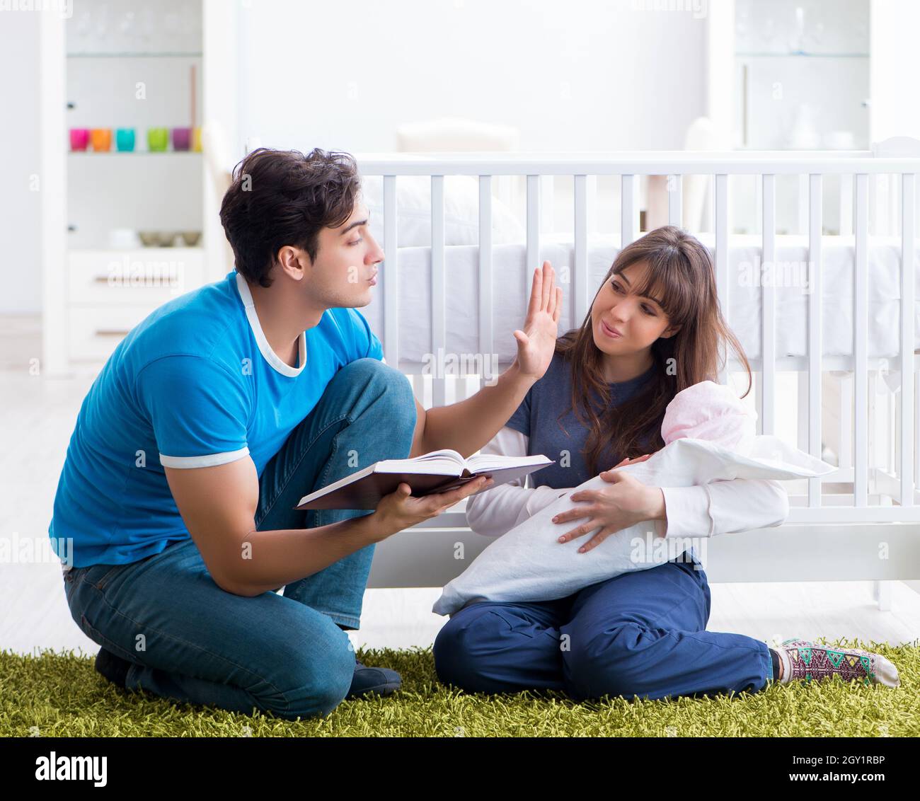 Reading baby cot hi-res stock photography and images - Alamy