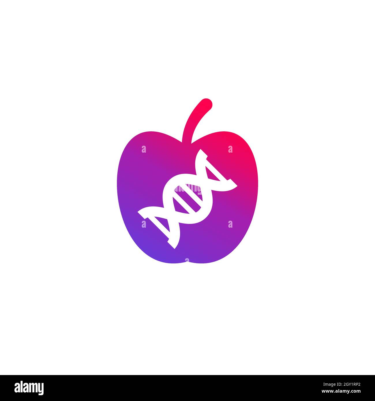genetically modified apple icon on white Stock Vector Image & Art - Alamy