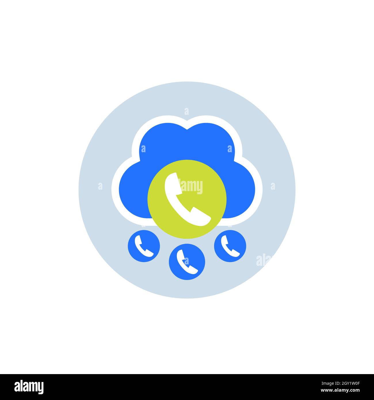 Voip telephony calls icon, vector Stock Vector Image & Art - Alamy